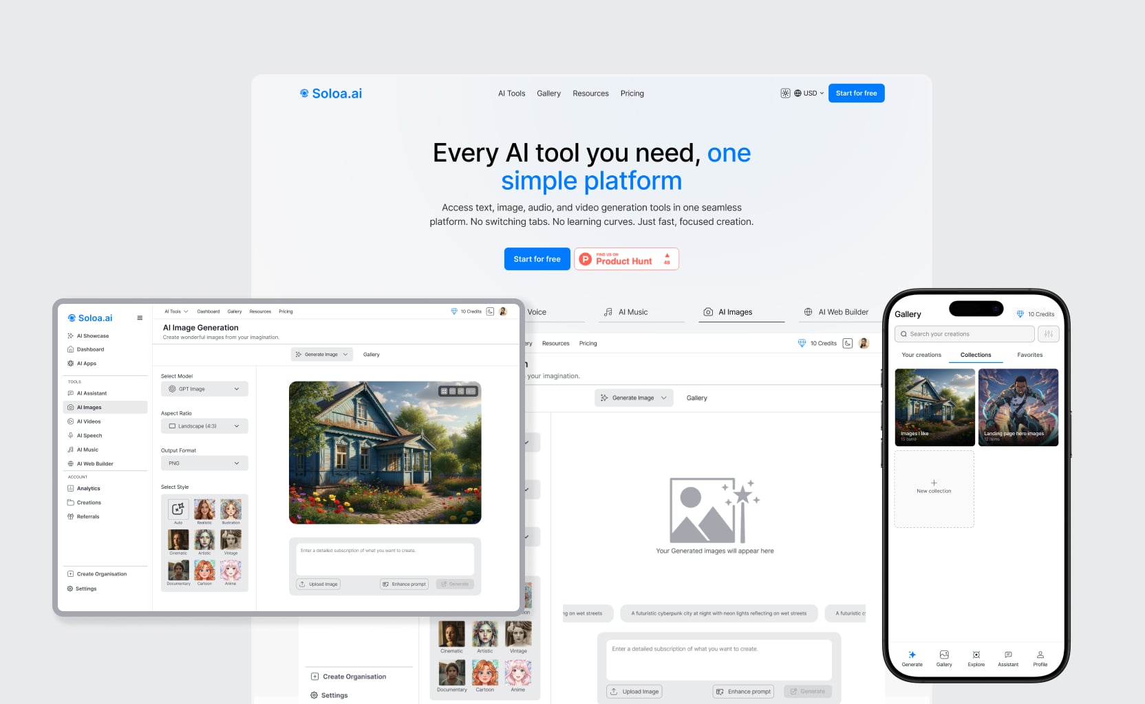 Soloa AI - 50+ AI Models in One App